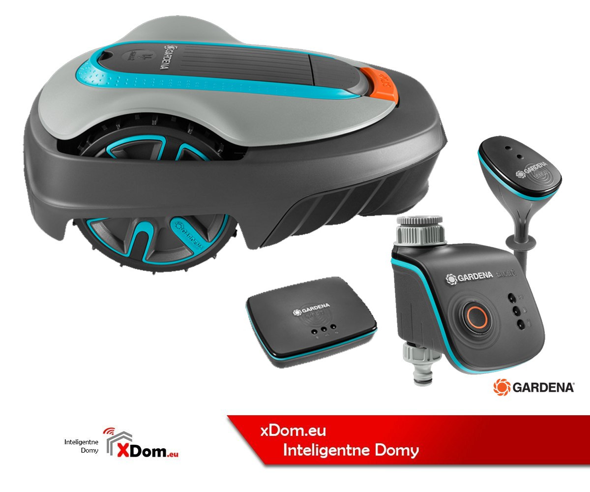 Gardena 19200-32 smart system - zestaw (router, robot koszący Sileno ...